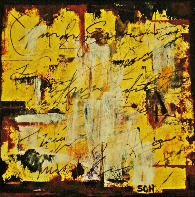 Vintage Notes Painting by Scott Haley | Saatchi Art