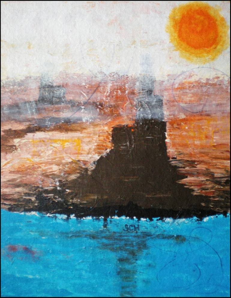 Butte Lake Number Three Painting by Scott Haley | Saatchi Art