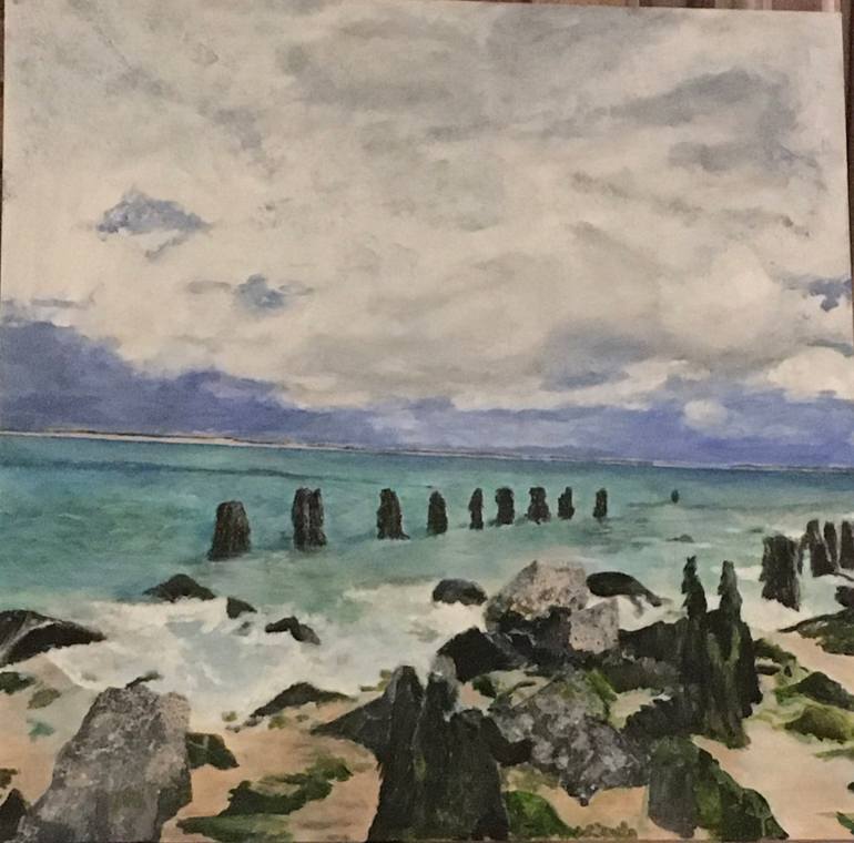 The Old Pier St Ives Painting by Caroline Dodd | Saatchi Art