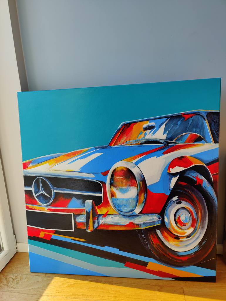 Retro Car Painting by Serge Berezjak | Saatchi Art