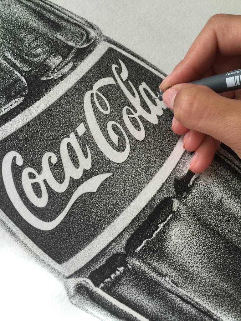 Lets Have some Coke Drawing by Yelena York | Saatchi Art