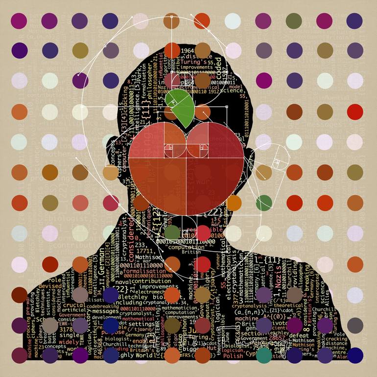 Turing Dot Matrix Digital by Czar Catstick | Saatchi Art