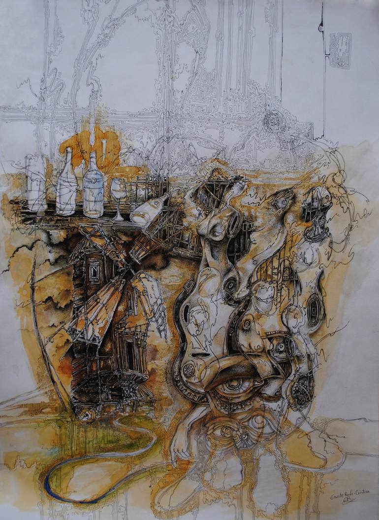Abstract - Drawings/Drawing Drawing by Enache Radu-Cristian | Saatchi Art