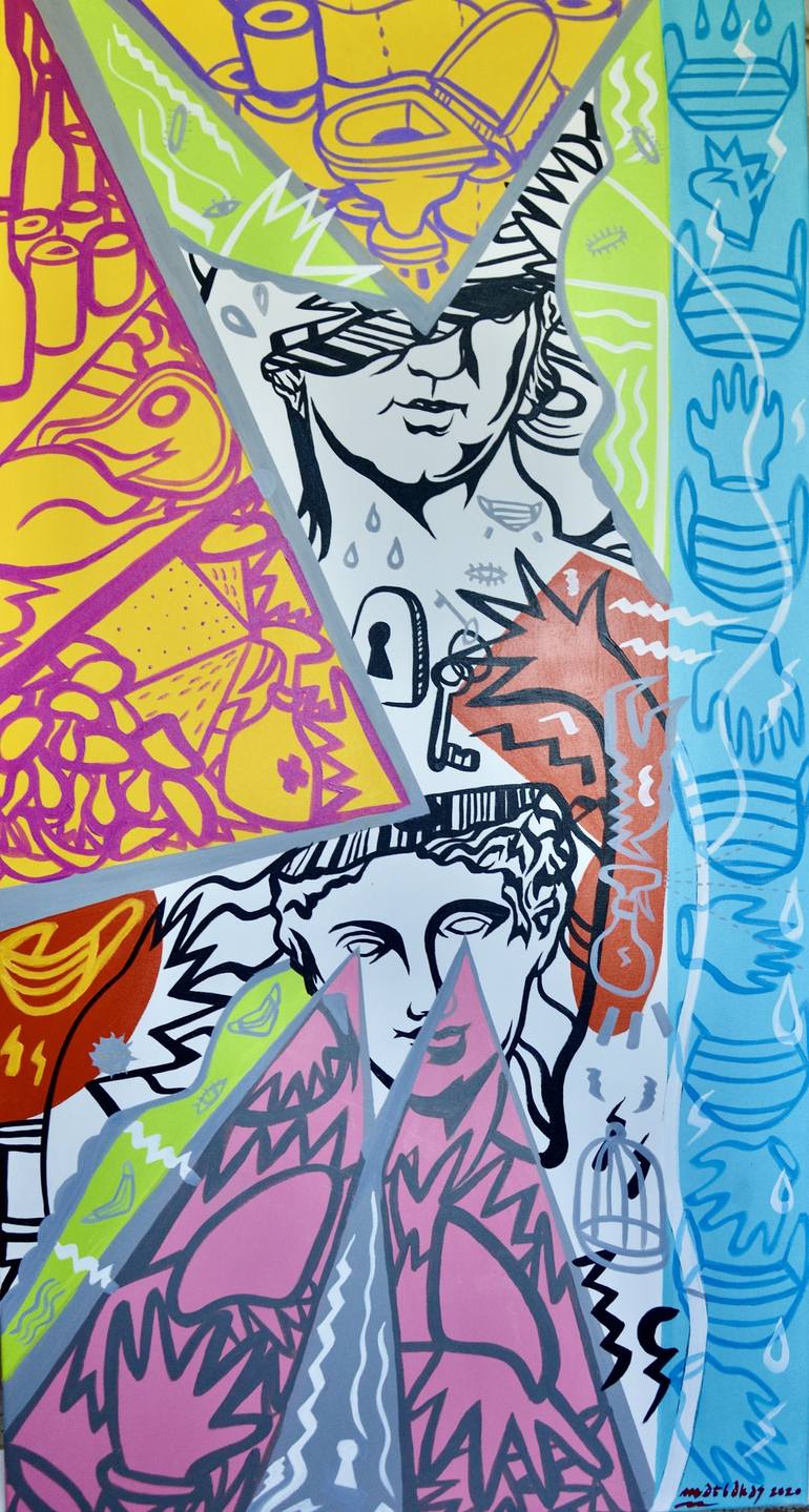 Points of Views of a lockdown Painting by Riccardo Matlakas | Saatchi Art