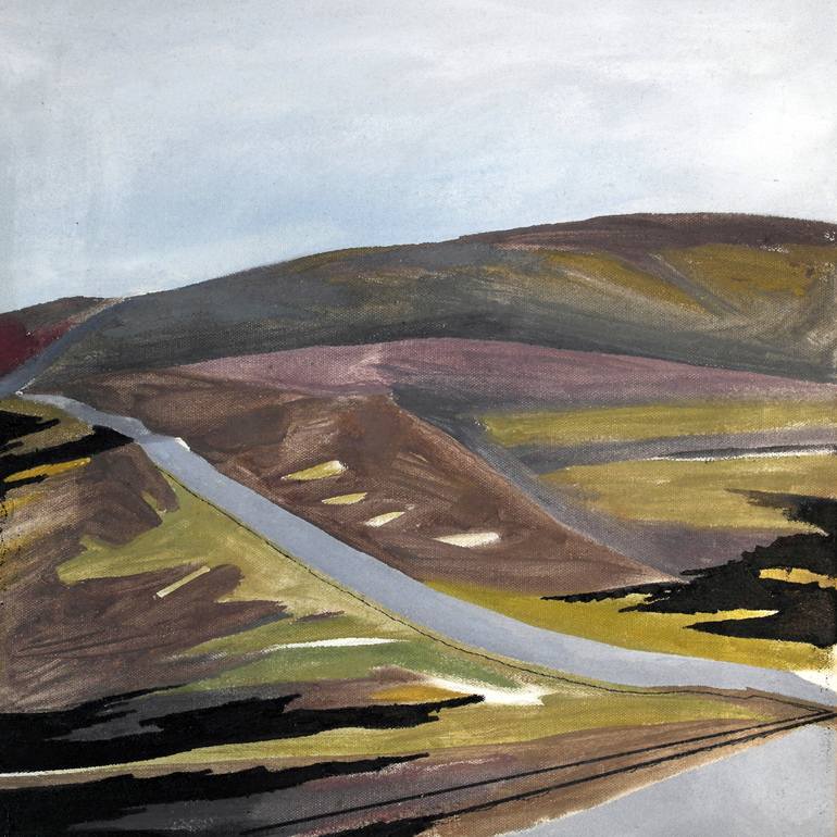 Up the Lecht Road Painting by Graham Lister | Saatchi Art