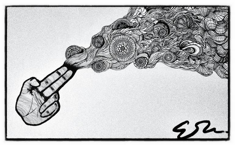 Create Your Own Reality Painting by Jet Love | Saatchi Art