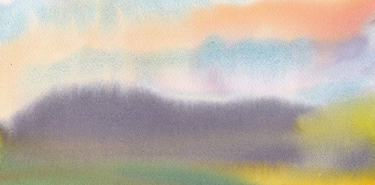 Sunset, Bald Mountain Painting by Brian Cohen | Saatchi Art