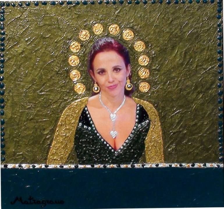 CONTEMPORARY ICON - CARLA - Collage by Antonio Matragrano | Saatchi Art