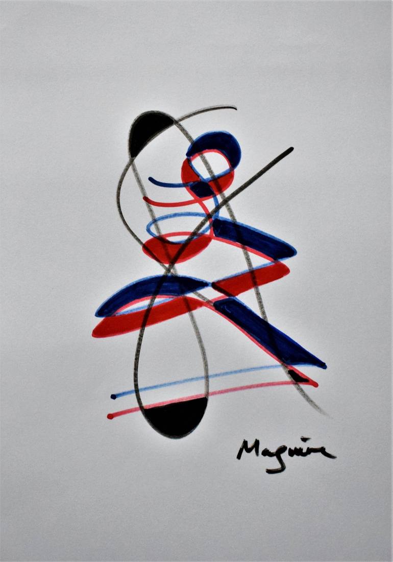 No. 42, Resolute Perfection Drawing by MJ Maguire | Saatchi Art