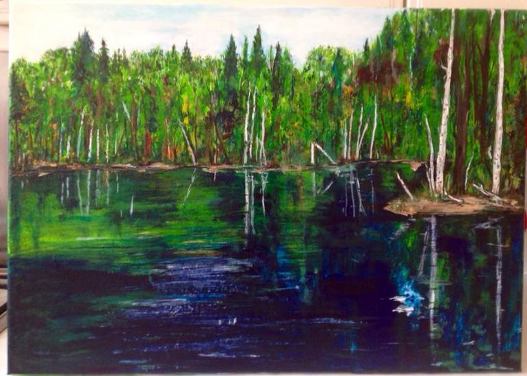 Somber Reflections Painting by Deborah Murphy | Saatchi Art