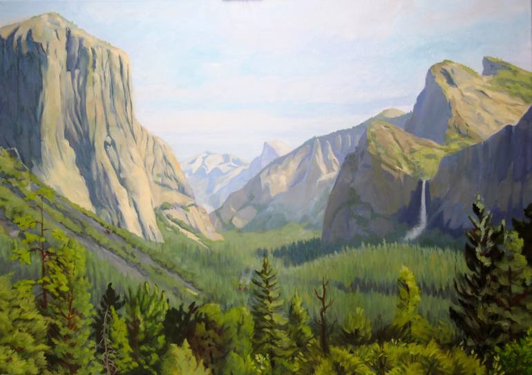 Paradise Found - Yosemite Painting by Ian McAdam | Saatchi Art