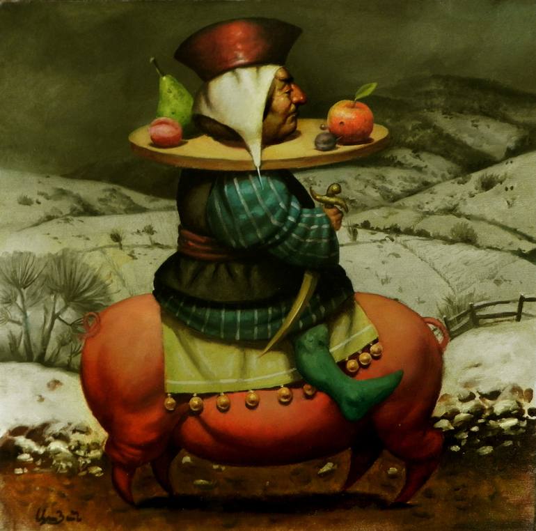 The Traveler Painting by Ashot Yan | Saatchi Art