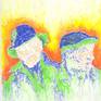 Tramps Painting by Ross Lawrence | Saatchi Art