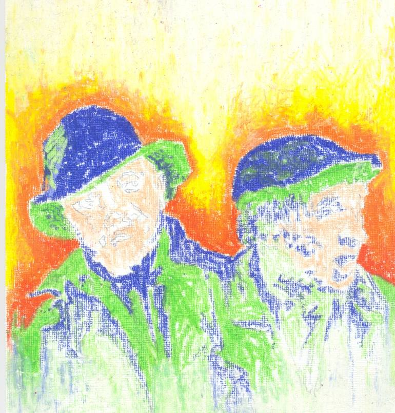 Tramps Painting by Ross Lawrence | Saatchi Art