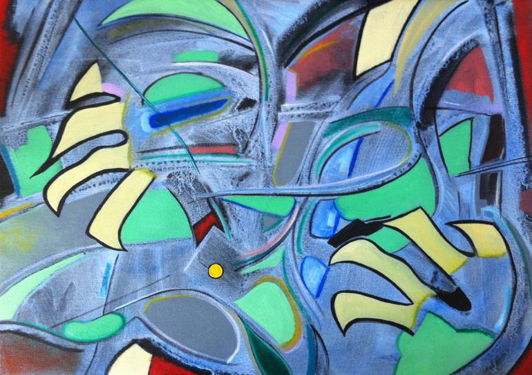 Self-Appropriation Downsized Painting by Broose Dickinson | Saatchi Art