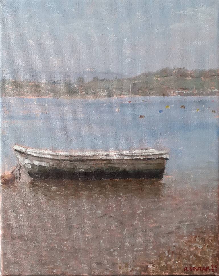 Quietly floating Painting by Anthony Soutar | Saatchi Art