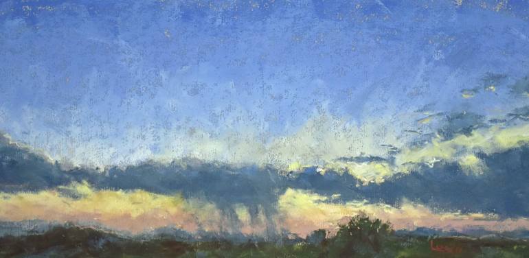 Distant Rain Drawing by James Lunn | Saatchi Art