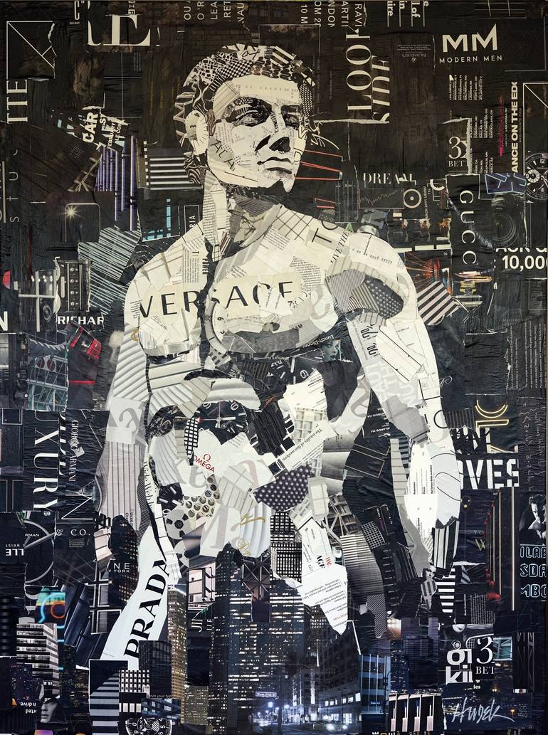 Modern Men Collage by Jim Hudek | Saatchi Art