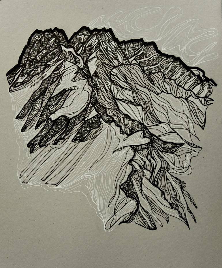 The line Drawing by Celina Prieto | Saatchi Art