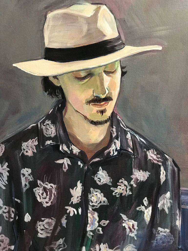 M- Train Passenger Painting by Atsushi Ohashi | Saatchi Art