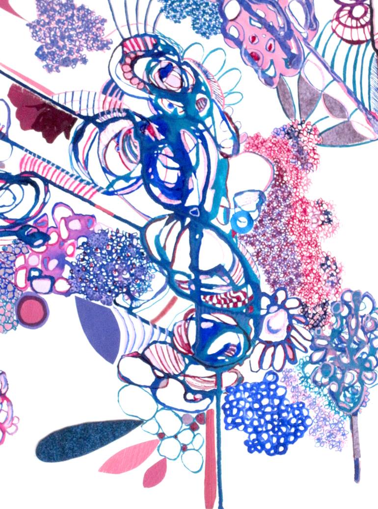 Hoopla Drawing by Rebecca Jacoby | Saatchi Art