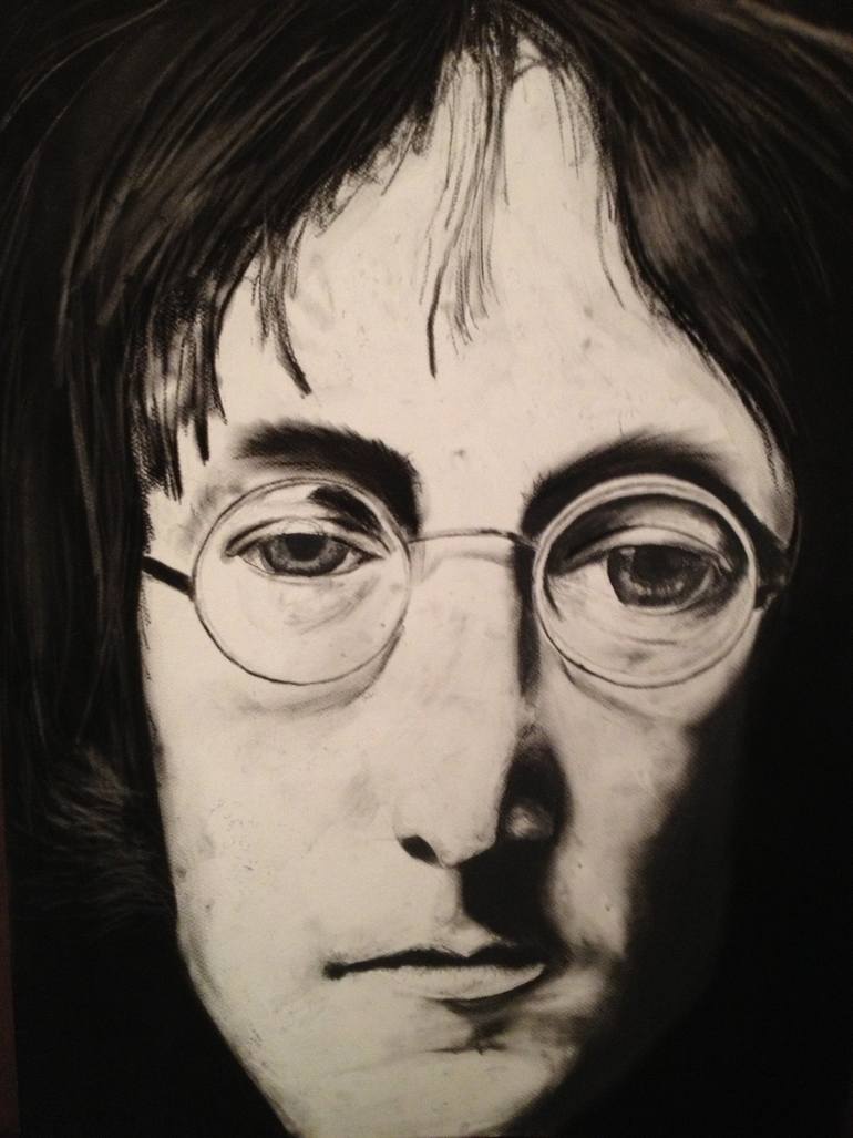 John Lennon Drawing by Lennaert Woudt | Saatchi Art