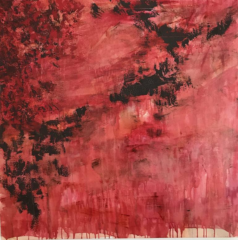 Fading Red Painting by Vicki Disney | Saatchi Art