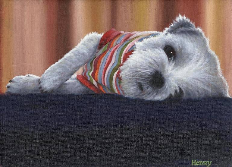 Henry Painting by Karen Mazzarella | Saatchi Art