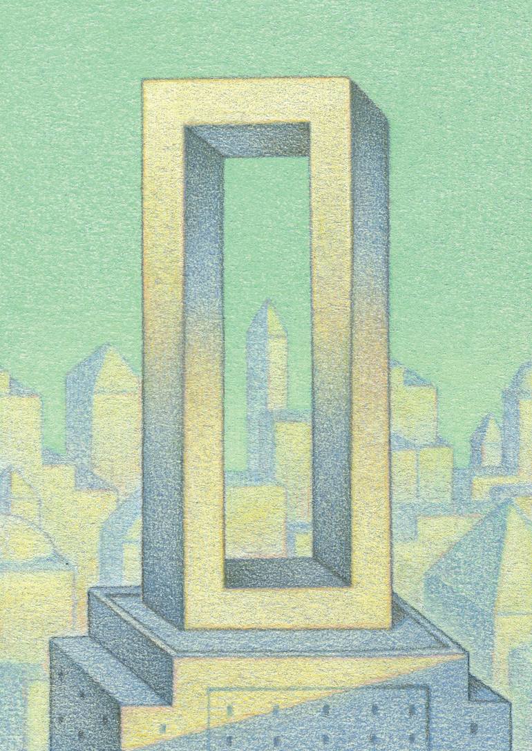 Unlikely Rectangle Drawing by Thomas Sciacca | Saatchi Art