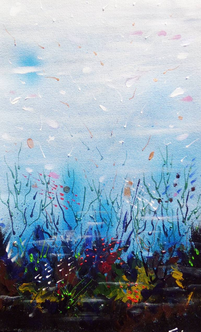 Under the Sea ( Abstract) Painting by Samiran Sarkar | Saatchi Art