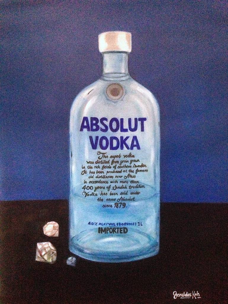 Vodka and Diamonds Painting by Geraldine Koh | Saatchi Art