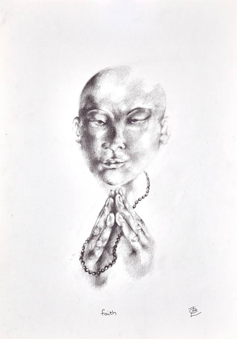 Faith Drawing by Zoe Clements | Saatchi Art