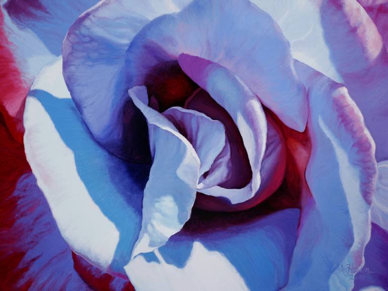 Blue Rose Painting by Chloe Hedden | Saatchi Art