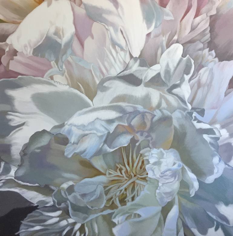Salt Spring Peony 3 Painting by Chloe Hedden | Saatchi Art