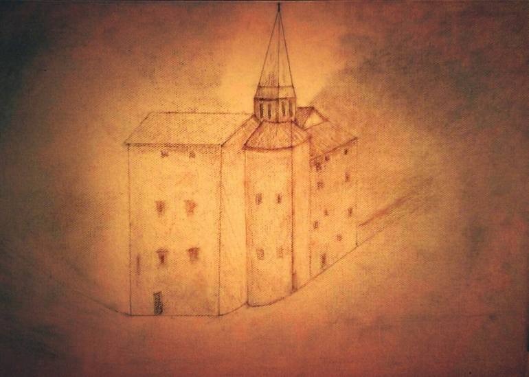 Basilica Puglia Drawing by Steve Boyo | Saatchi Art