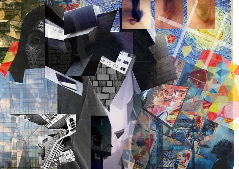 Culture & Conflict Collage by Khadeejah Bux | Saatchi Art