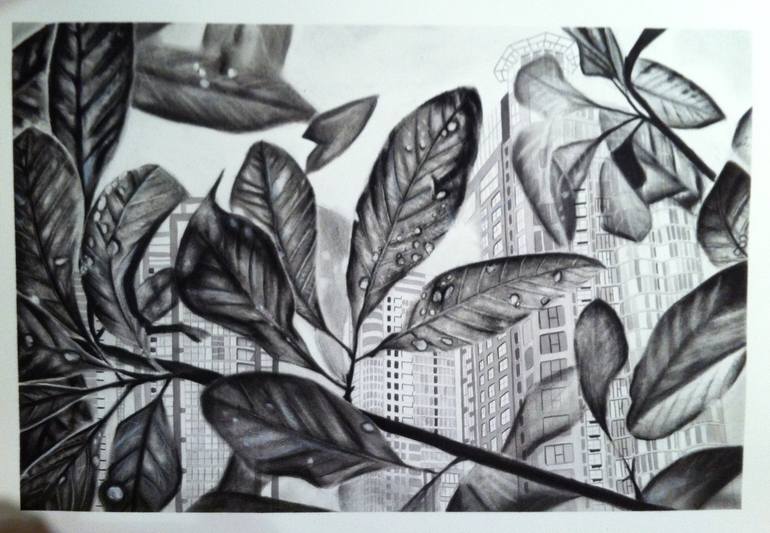 Double exposure #3 Painting by Fiona Hawkes | Saatchi Art