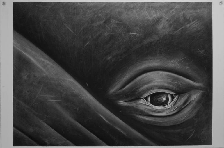 Blue Drawing by Fiona Hawkes | Saatchi Art