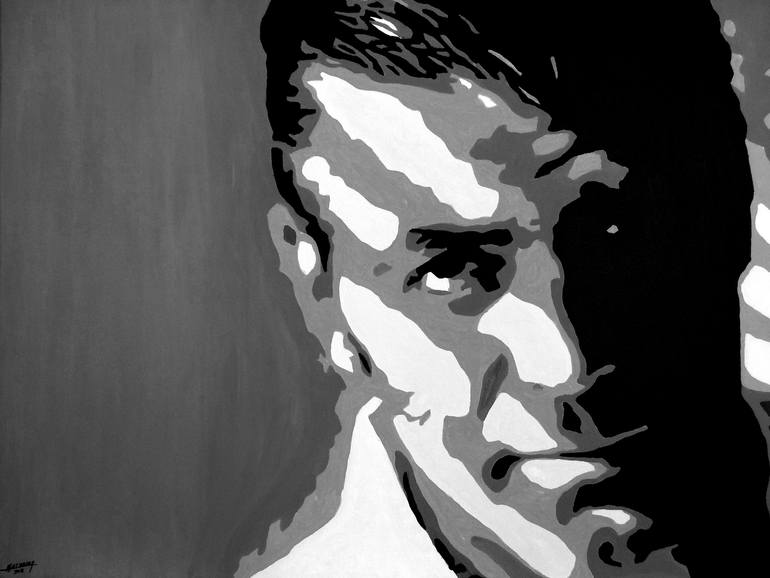 George Clooney Painting by Hussein El Kaissy | Saatchi Art
