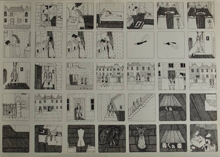 Story Board for 'Heirlooms' Drawing by Hannah Taggart | Saatchi Art