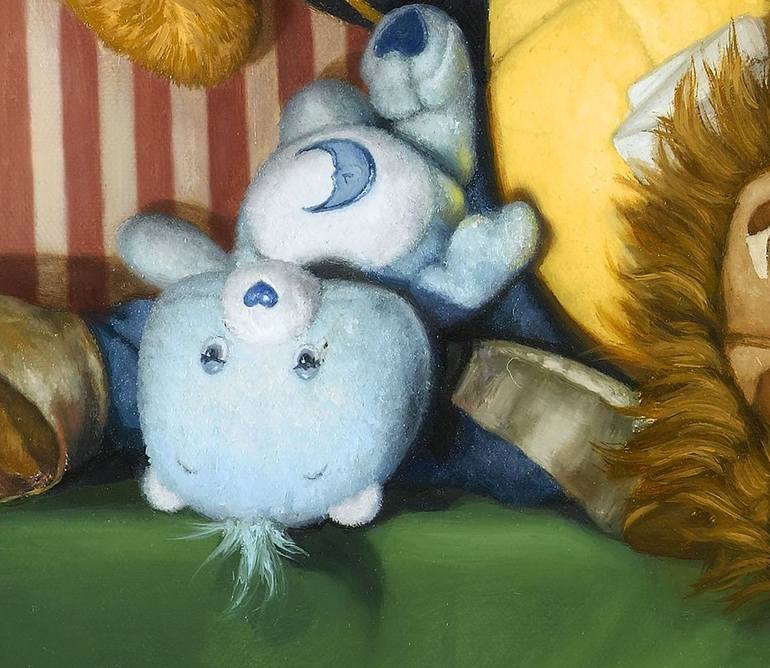 Still Life of Toys and Roadkill Painting by Cara De Angelis | Saatchi Art