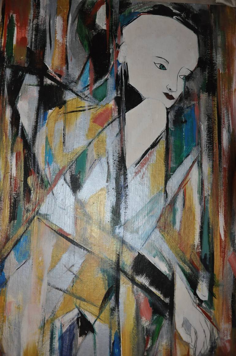 Over your shoulder Painting by Ruth Lund | Saatchi Art