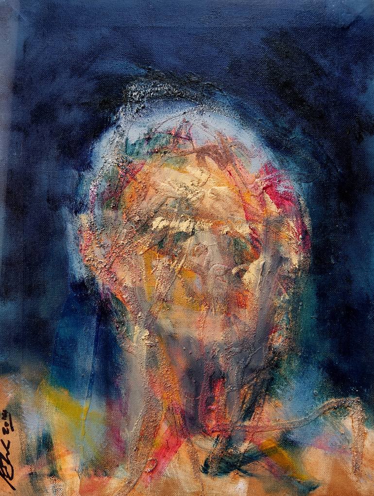 The Thinker Painting by Paul Edmondson | Saatchi Art