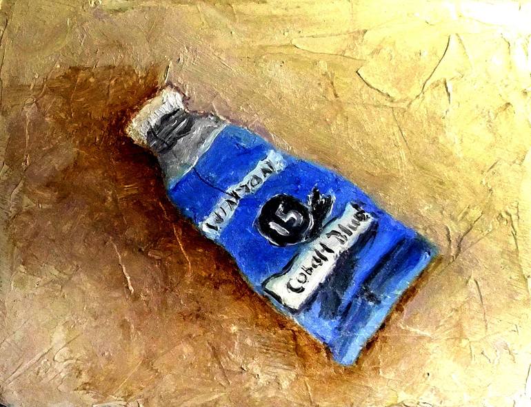 Cobalt Blue Painting by Fred Wilson | Saatchi Art