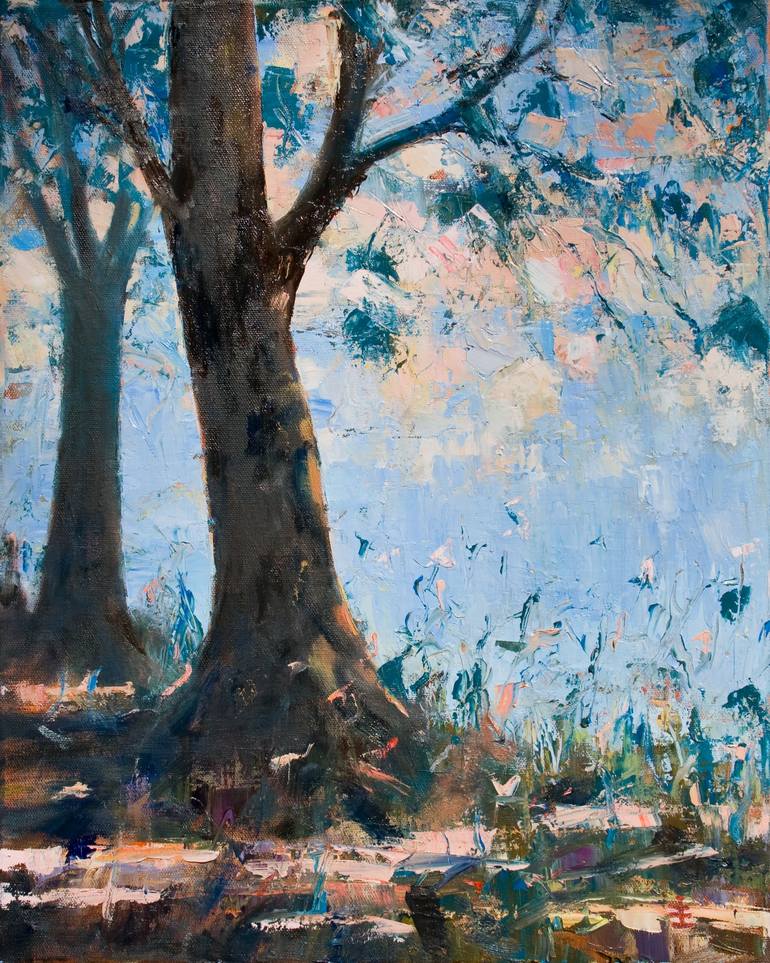 'Charente riverbank' Painting by Jean David | Saatchi Art