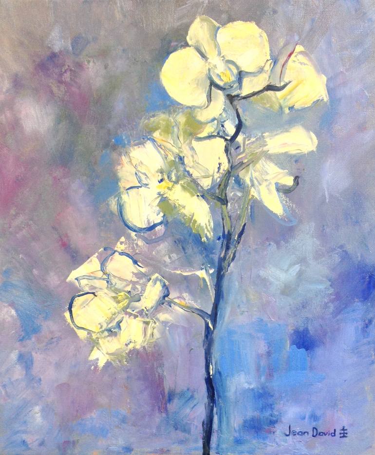 Orchids II Painting by Jean David | Saatchi Art