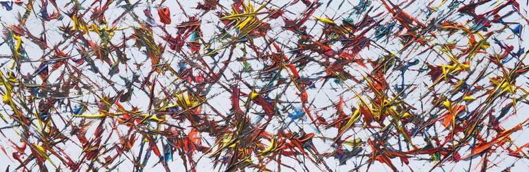 Colorful Web Painting by Dan Bernatek | Saatchi Art