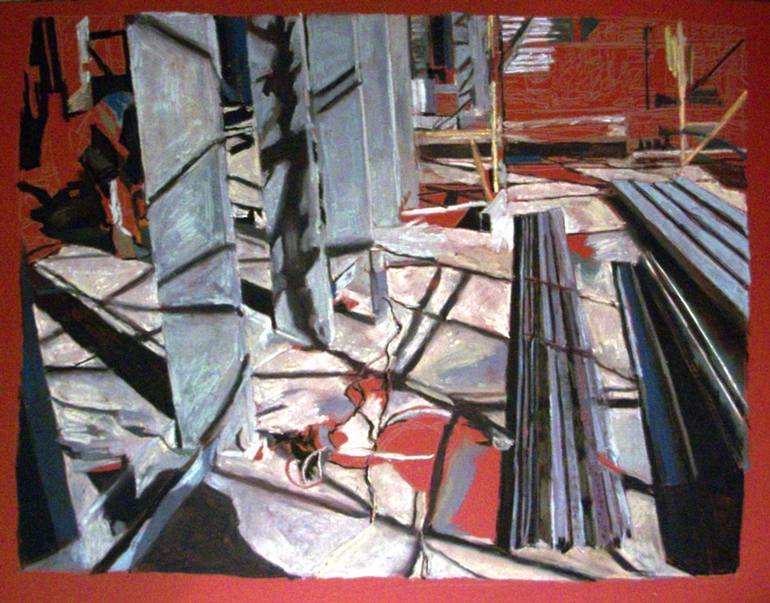 Ropes and Steel Painting by Patricia Cain | Saatchi Art