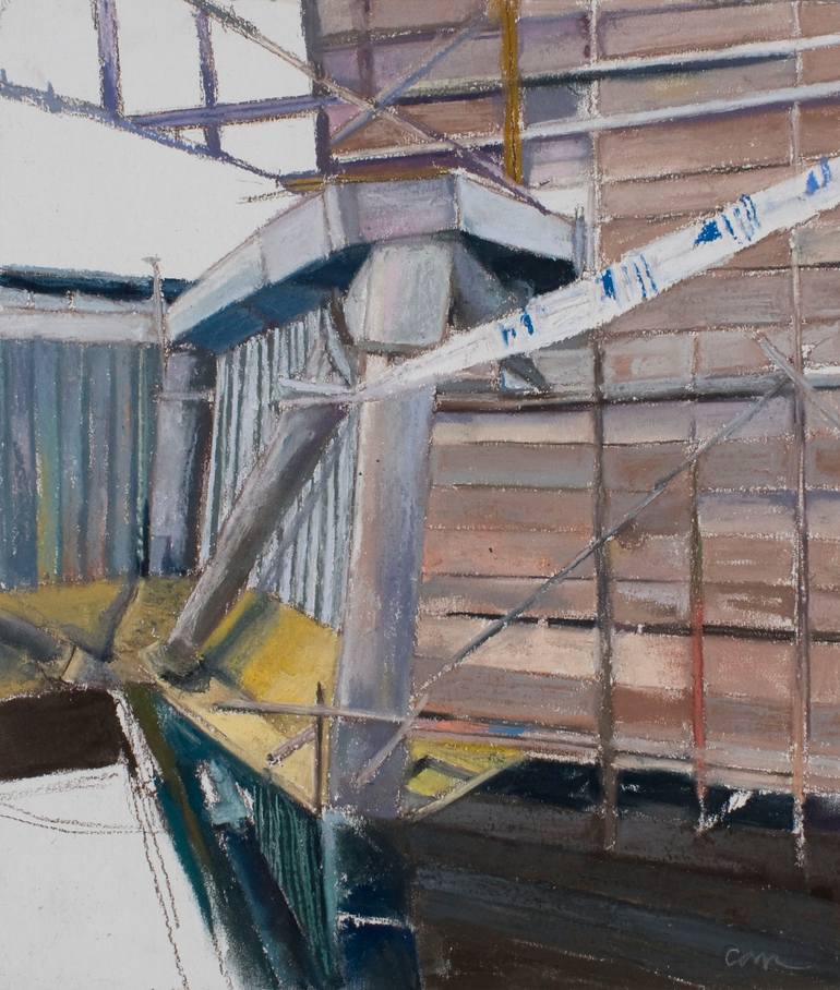 Riverside Propping I Painting by Patricia Cain | Saatchi Art