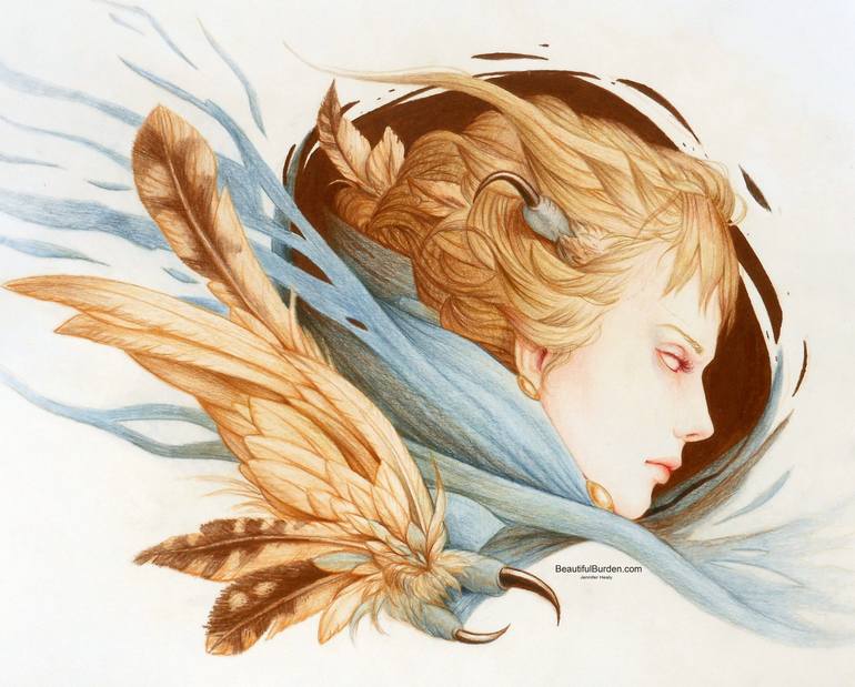 Harbinger Drawing by Jennifer Healy | Saatchi Art